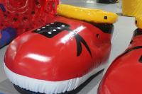 China EN14960 Colorful PVC Fire Retardant Inflatable Running Shoes for sale