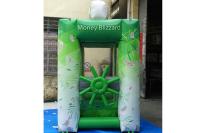 China 0.55mm Thick Inflatable Advertising Products Money Booth Cash Grab Machine for sale