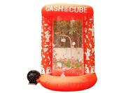 China Customized Inflatable Money Grabbing Game Cash Cube Machine for sale