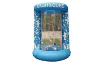 China Customized Inflatable Money Grabbing Game Cash Cube Machine for sale