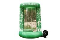 China Customized Inflatable Money Grabbing Game Cash Cube Machine for sale