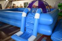 China Kids Party Custom Inflatable Swimming Pool With Ladder And Full Color Printing Bottom for sale