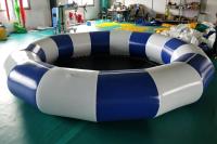 China Adults 0.9mm PVC Custom Inflatable Floating Water Park Trampoline for sale