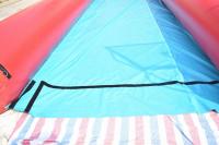 China 0.4mm PVC Tarpaulin Inflatable Double Lane Slip Slide For City Road for sale