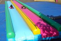 China Outdoor Rental Business 1000 Ft Customized Inflatable N Slide With Swimming Pool for sale