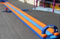 China Outdoor Rental Business 1000 Ft Customized Inflatable N Slide With Swimming Pool for sale