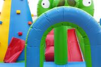 China 8m x 8m Custom Combi Bouncy Castle Inflatable Run Obstacle Course for sale