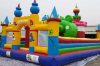 China 8m x 8m Custom Combi Bouncy Castle Inflatable Run Obstacle Course for sale