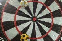 China New Giant  Soccer Game Inflatable Sports Games Football Dart Board for sale