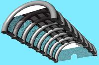 China Inflatable Tunnel / PVC Outdoor Inflatable Event Tent / Inflatable Arch Shaped Tent for sale