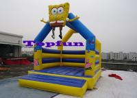 China Inflatable Trampoline With SpongeBob Squarepants For Kids Party / Jumping Castle for sale