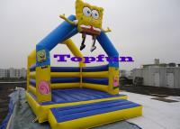 China Inflatable Trampoline With SpongeBob Squarepants For Kids Party / Jumping Castle for sale