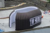 China 6 * 4 * 3m Fire Resistant Black Inflatable Event Tent For Rent / Advertisement Dome Marquee for sale