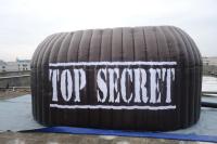 China 6 * 4 * 3m Fire Resistant Black Inflatable Event Tent For Rent / Advertisement Dome Marquee for sale