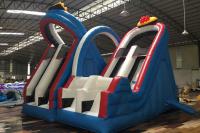 China Kids Play Roller Coaster Inflatable Slide , Inflatable Amusemet Park Slide for sale