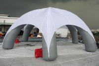 China Custom PVC Spider Inflatable Event Tent With White Printed Roof For Advertising for sale