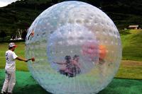 China 3m diameter Custom inflatable transparent PVC Zorb Ball for outdoor sports for sale