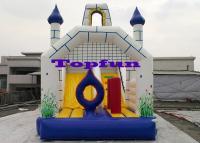 China PVC Tarpaulin Inflatable Jumping Castle With Slide For Entertainment Centers for sale