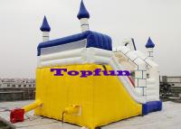 China PVC Tarpaulin Inflatable Jumping Castle With Slide For Entertainment Centers for sale