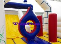 China PVC Tarpaulin Inflatable Jumping Castle With Slide For Entertainment Centers for sale