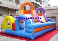 China Slide Combi Bouncy Castle For Amusement Park with CE , EN14960 , SGS Certificate for sale