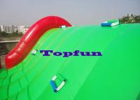 China Customized Inflatable Water Parks Obstacle / Inflatable Water Slide With Pool for sale