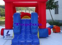 China Cheap Fabric 6.5m Inflatable Truck Commercial Bounce Houses For Family Use for sale