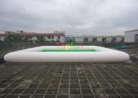 China Light green / white color 7 x 7 m Inflatable water pool , inflatable swimming pool 0.65 for sale