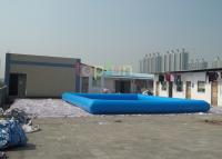 China Blue7 x 7 square inflatable water pools  for family /  commercial for sale