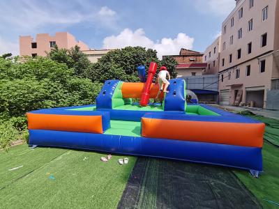 China Inflatable pedestal gladiator Joust Arena Backyard Game With Sticks for sale