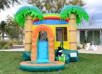 China Inflatable Coconut Tree Water Slide Bounce House For Holiday Event for sale