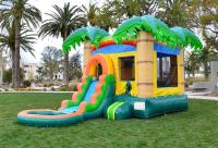 China Inflatable Coconut Tree Water Slide Bounce House For Holiday Event for sale