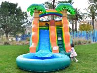 China OEM Plato PVC Outdoor Inflatable Water Slide For Children for sale