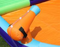 China 25m Small Land Inflatable Water Park With Swimming Pool Slide for sale