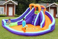 China 25m Small Land Inflatable Water Park With Swimming Pool Slide for sale