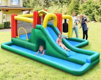 China Customized Inflatable Jumping House With Water Slide for sale