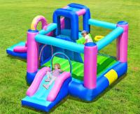 China Colorful 420D Nylon Fabric Inflatable Bouncer Castle Commercial for sale