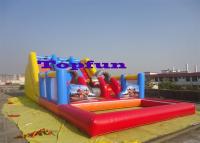 China Inflatable Challenge Water Slide With Pool Ahead For Kids Slide Fun for sale