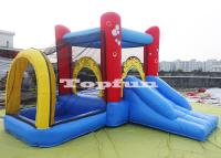 China 4m Bubble Inflatable Commercial Bounce Houses With Safety Net And Pool for sale