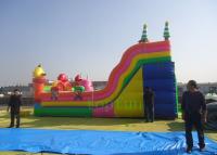 China 0.45 - 0.55mm PVC Inflatable Amusement Park Slide Unti - Ruptured for sale
