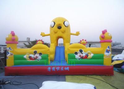 China Customized Inflatable Amusement Park 0.55mm PVC tarpaulin for kids for sale