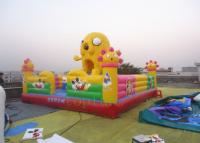 China Customized Inflatable Amusement Park 0.55mm PVC tarpaulin for kids for sale