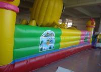 China Customized Inflatable Amusement Park 0.55mm PVC tarpaulin for kids for sale