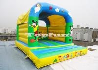 China Inflatable Micky House Jumping Castle / Tumble Time For Resorts And Parks for sale