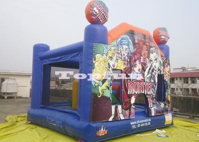 China Halloween Inflatable Jumping Castle / Bounce And Slide In Monsters House for sale