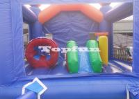China Halloween Inflatable Jumping Castle / Bounce And Slide In Monsters House for sale