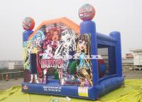 China Halloween Inflatable Jumping Castle / Bounce And Slide In Monsters House for sale