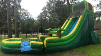 China Tarpaulin Inflatable Pvc Palm Tree Screamer Water Slide for sale