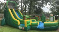 China Tarpaulin Inflatable Pvc Palm Tree Screamer Water Slide for sale