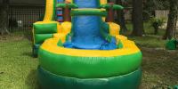China Tarpaulin Inflatable Pvc Palm Tree Screamer Water Slide for sale